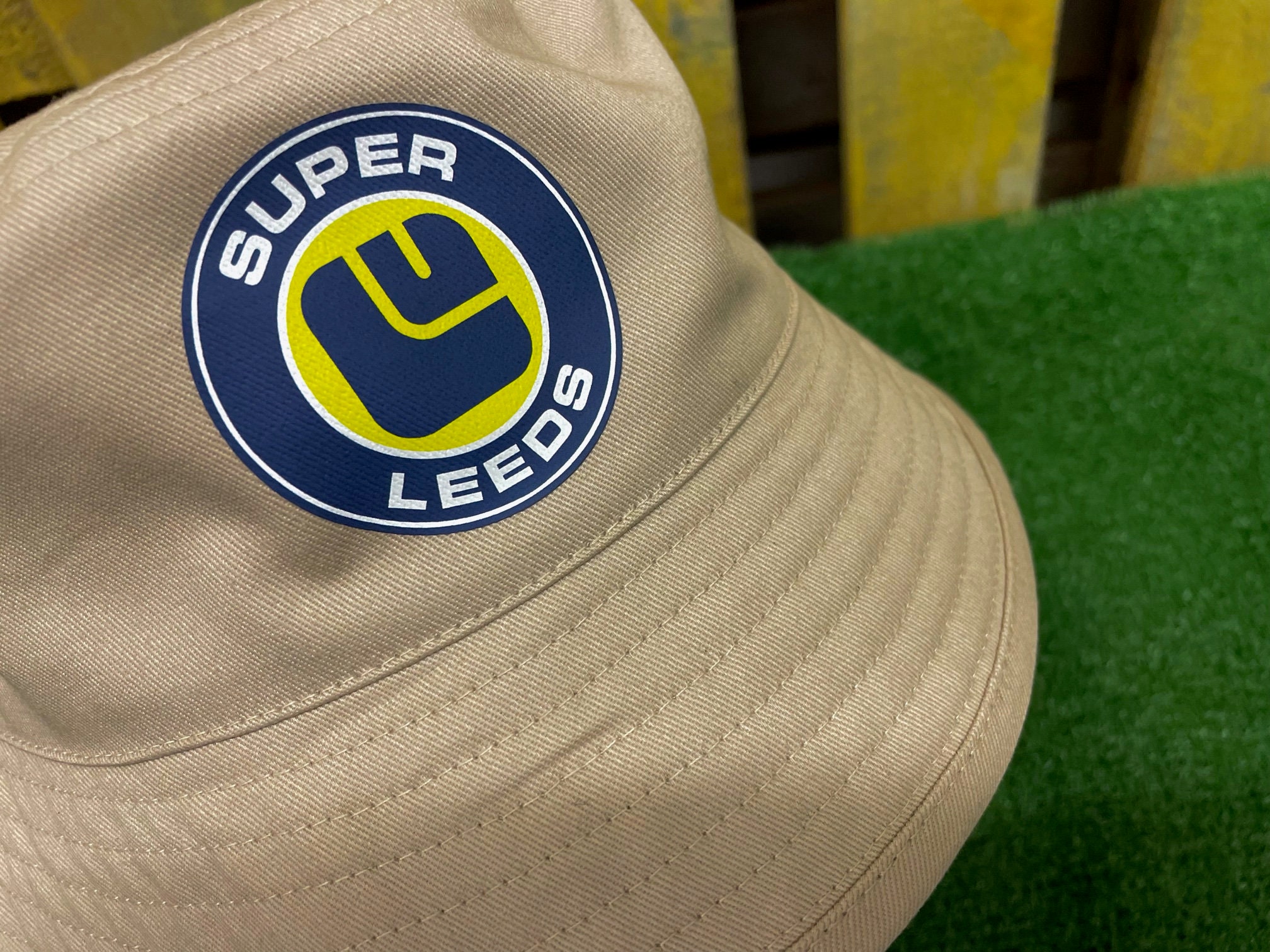 Retro SUPER LEEDS United Smiley Badge Bucket Hat Sun Hat Gift - Etsy