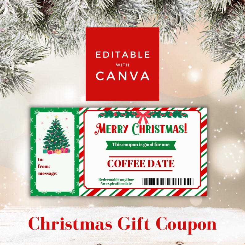 Christmas Coupons | Last Minute Gift | Custom Christmas Voucher ...