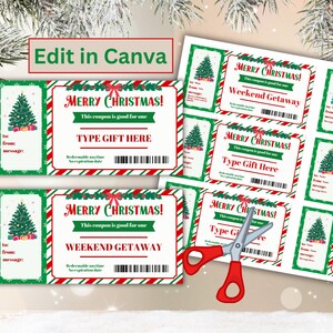 Christmas Coupons | Last Minute Gift | Custom Christmas Voucher ...