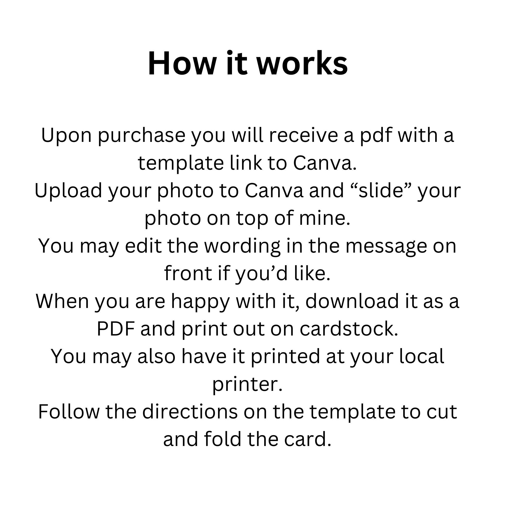 Custom Mothers Day Card for Mom Photo Card Printable, Editable Template ...