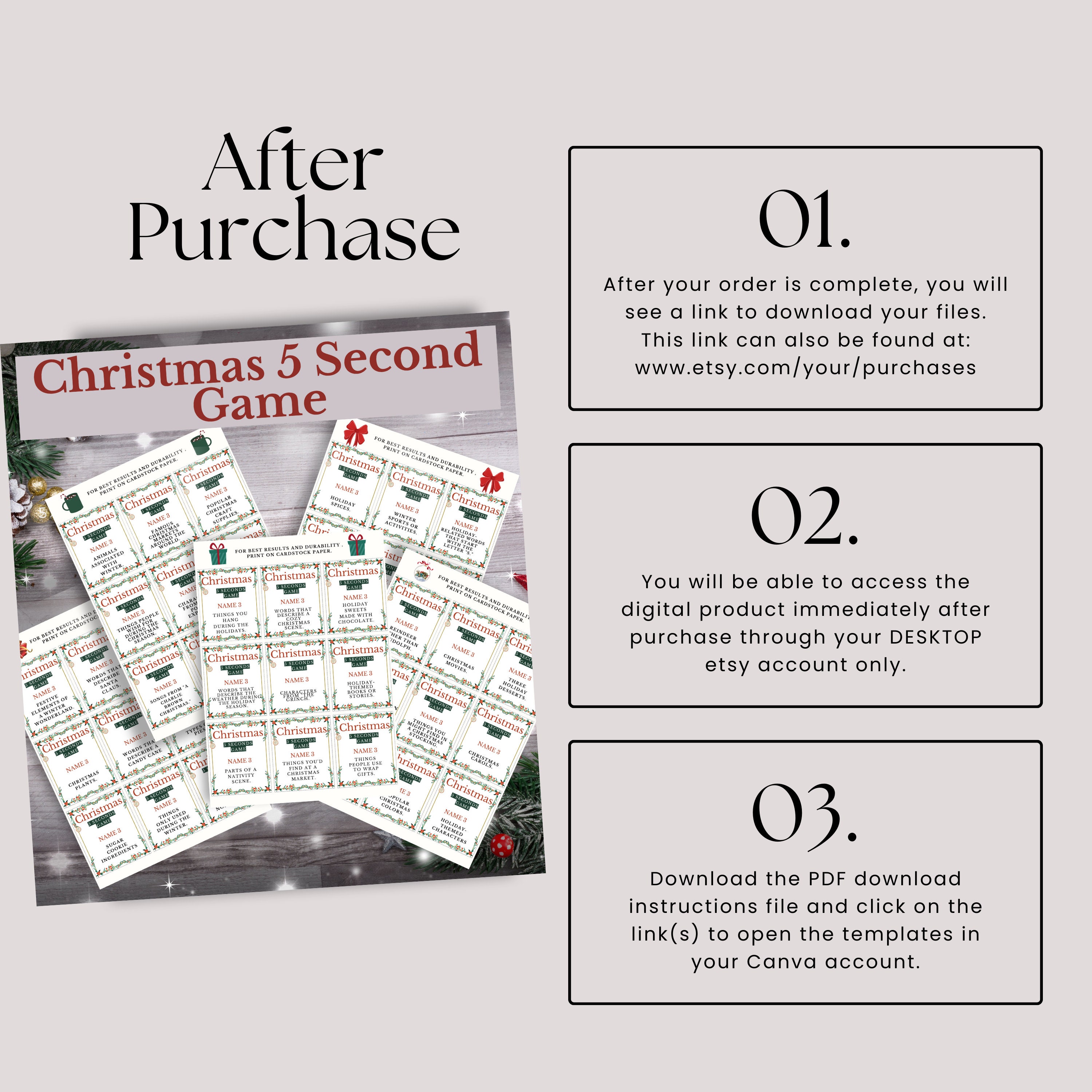 Printable Christmas Game | Holiday Games | Christmas Family Games ...