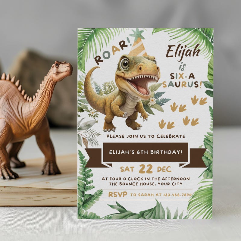 Six a Saurus - Etsy