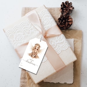 Printable Boho Christmas Gift Tags, Watercolor Merry Christmas Holiday ...