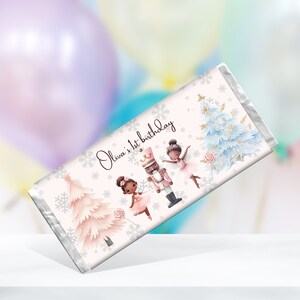 Custom Nutcracker Chocolate Bar Wrappers, Editable Personalized Candy ...