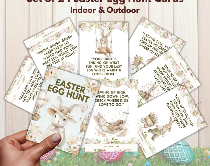 Easter Scavenger Hunt Indoor, Treasure Hunt for Kids, Scavenger Hunt ...