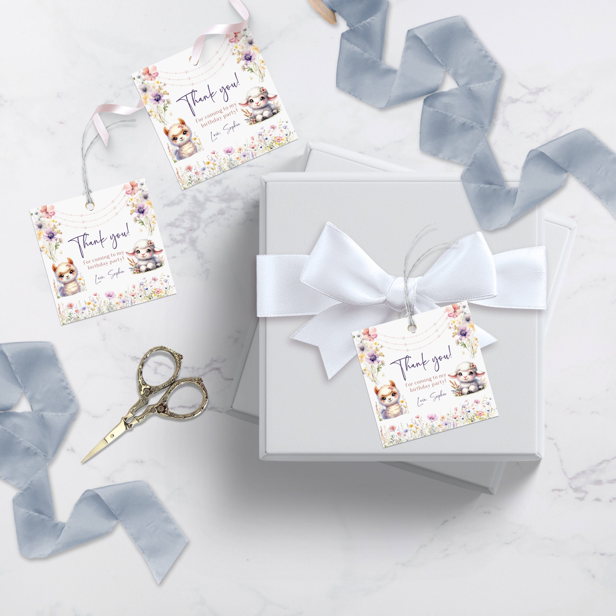 Editable Farm Birthday Party Favor Tags Printable Barnyard Animals ...
