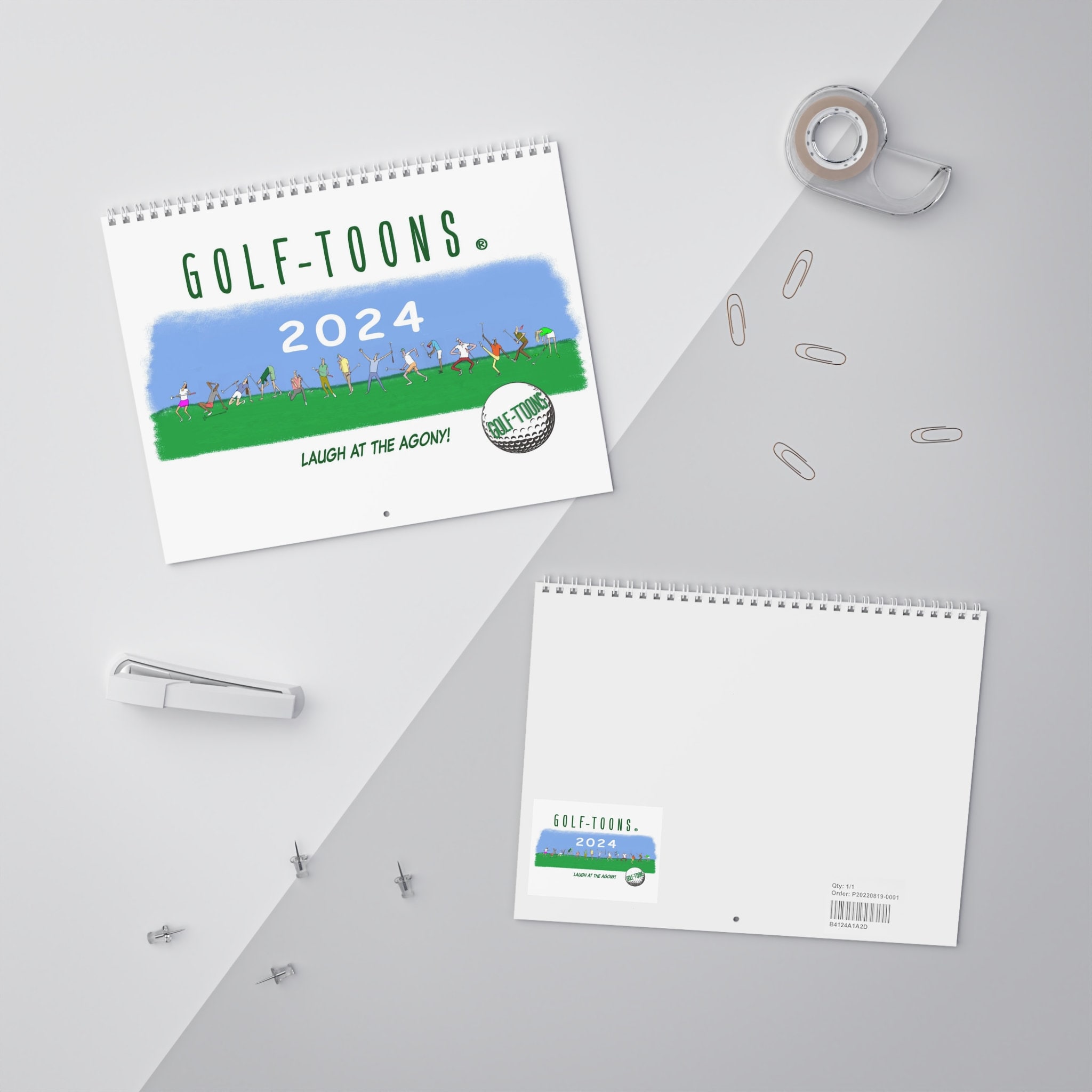 Golf Calendar 2024, Golf Wall Calendar, Funny Golf Calendar 2024 sold ...