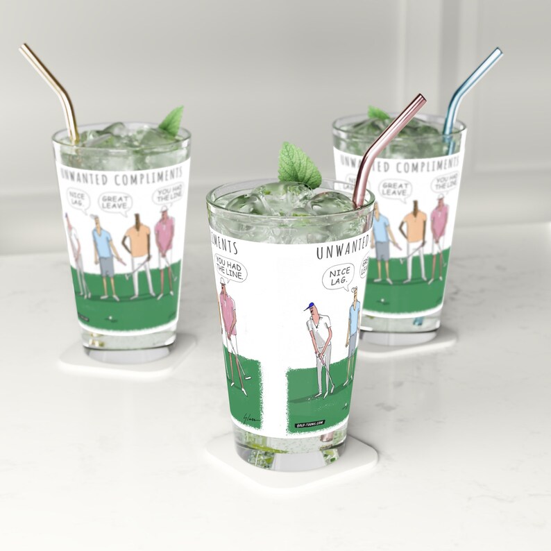 Golfing Gift Glass, Funny Golf Beer Glass Gift, Golf Lover Gift, Golf ...