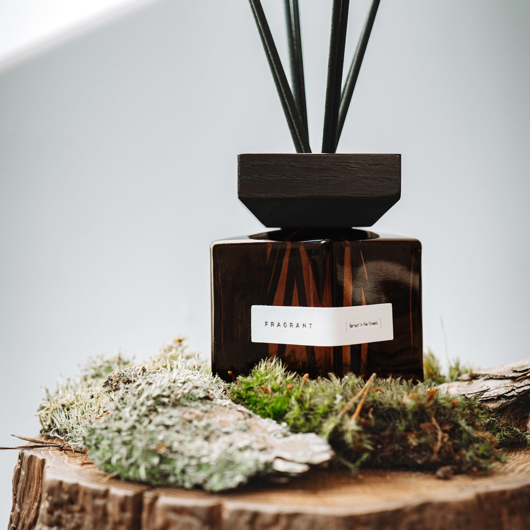 Retreat in the Forests Luxury Home Fragrance, Glass Reed Diffuser ...