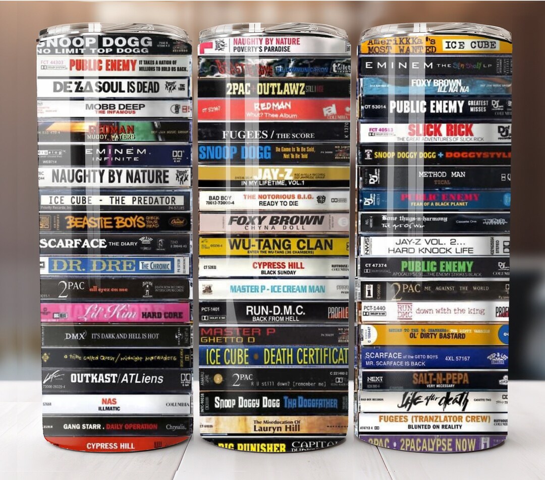 Personalized Tumbler. optional 90's Rap Cassette Tapes, Vintage Rap ...