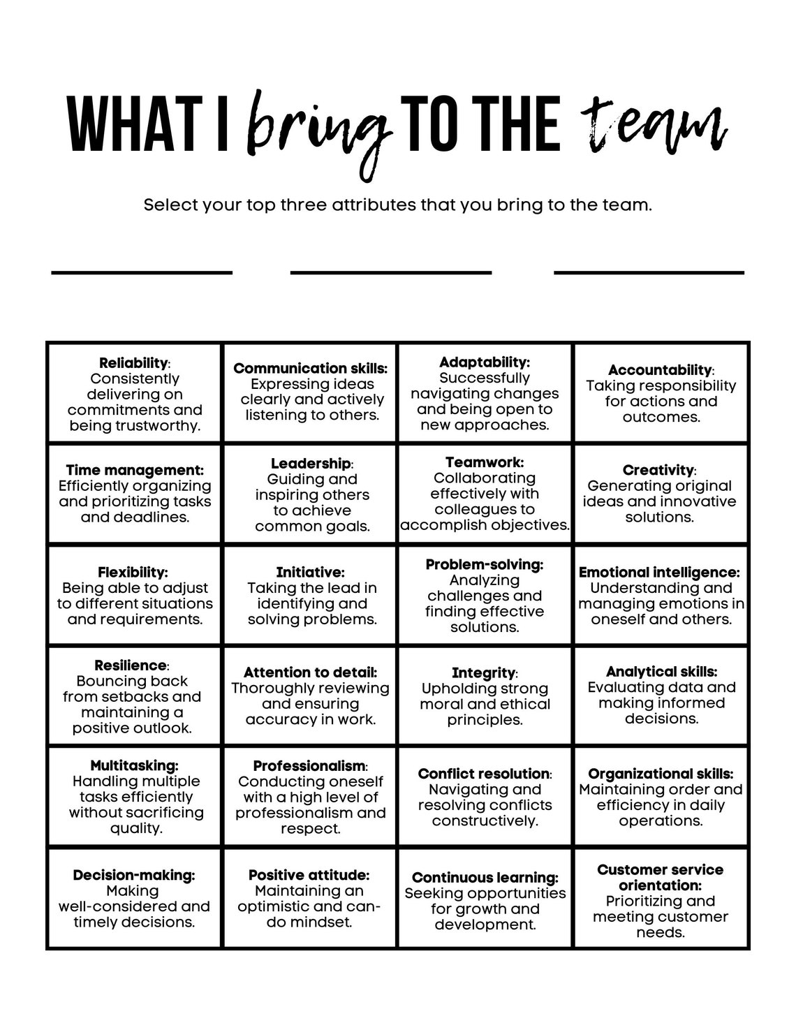 Team Building Activities | Coworker Games | Team Building Worksheet ...