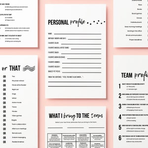 Team Building Activities | Coworker Games | Team Building Worksheet ...