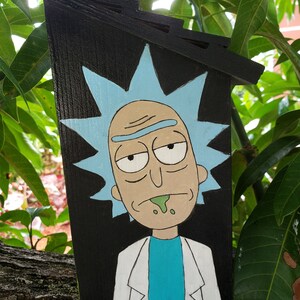 Rick and Morty Hand-painted Birdhouse - Etsy
