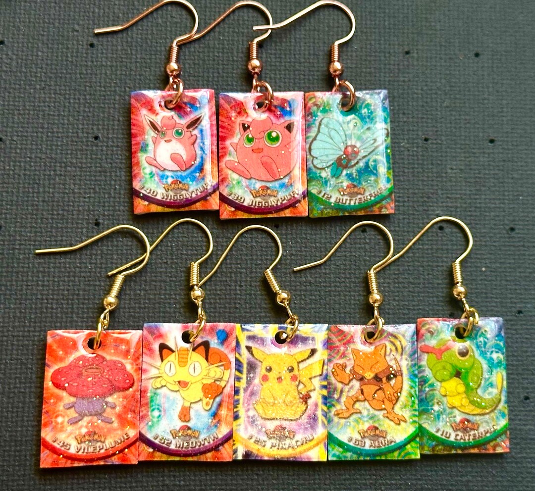 Y2K POKEMON EARRINGS Nostalgiac Y2k Anime Tcg Pocket Monsters Jewelry ...