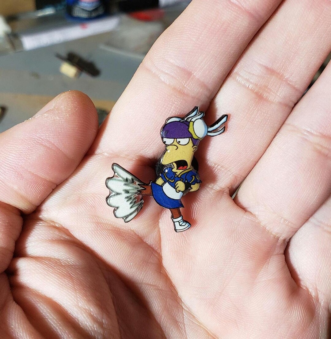 Street Fighter Pin – the Simpsons, Chun-li, Inspired Accessory for Hats ...