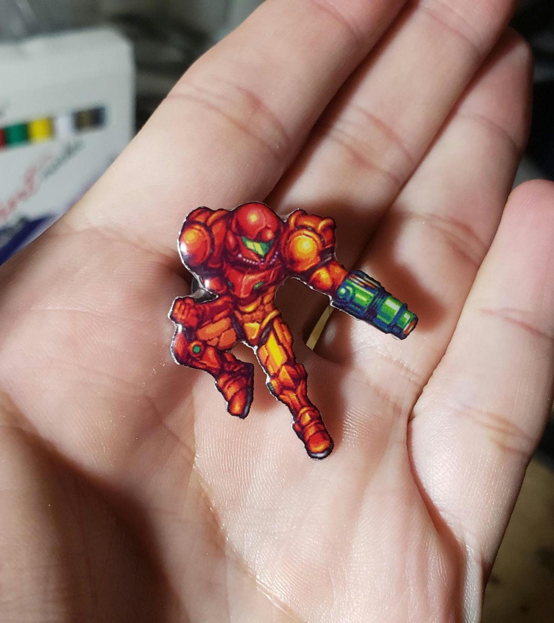 Metroid, Samus, Pixelated Pin - Etsy