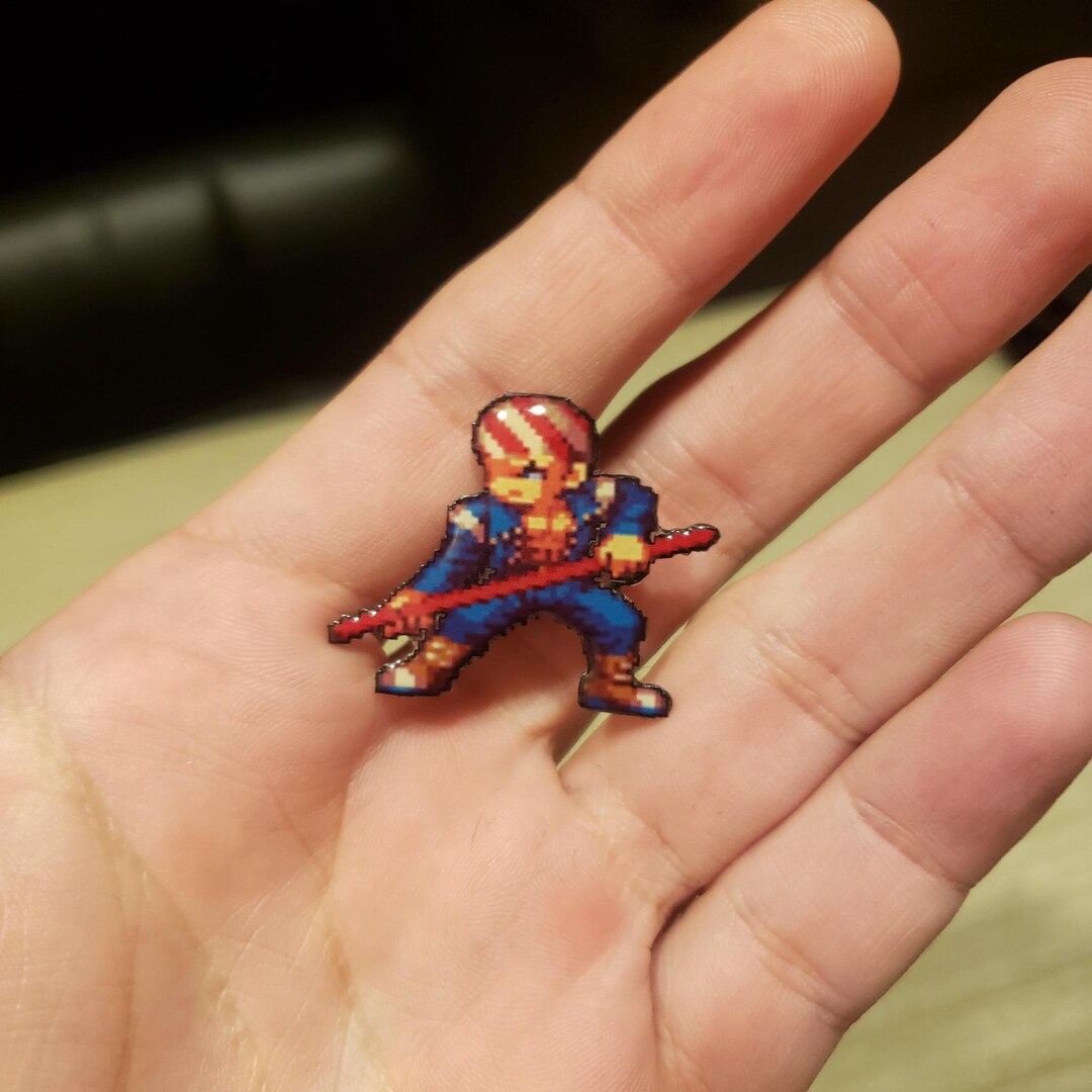 The King of Fighters, Billy Kane Pixelated Pin - Etsy