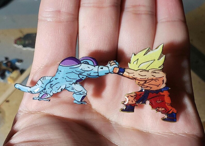 Dragon Ball Z, Goku Vs Frieza, Collectible Pin for Hats and Accessories ...