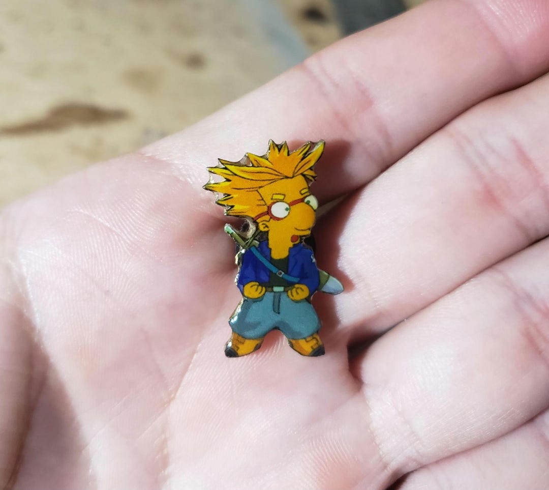 Dragonball Z, the Simpsons, Trunks Pin - Collectible Anime Accessory ...