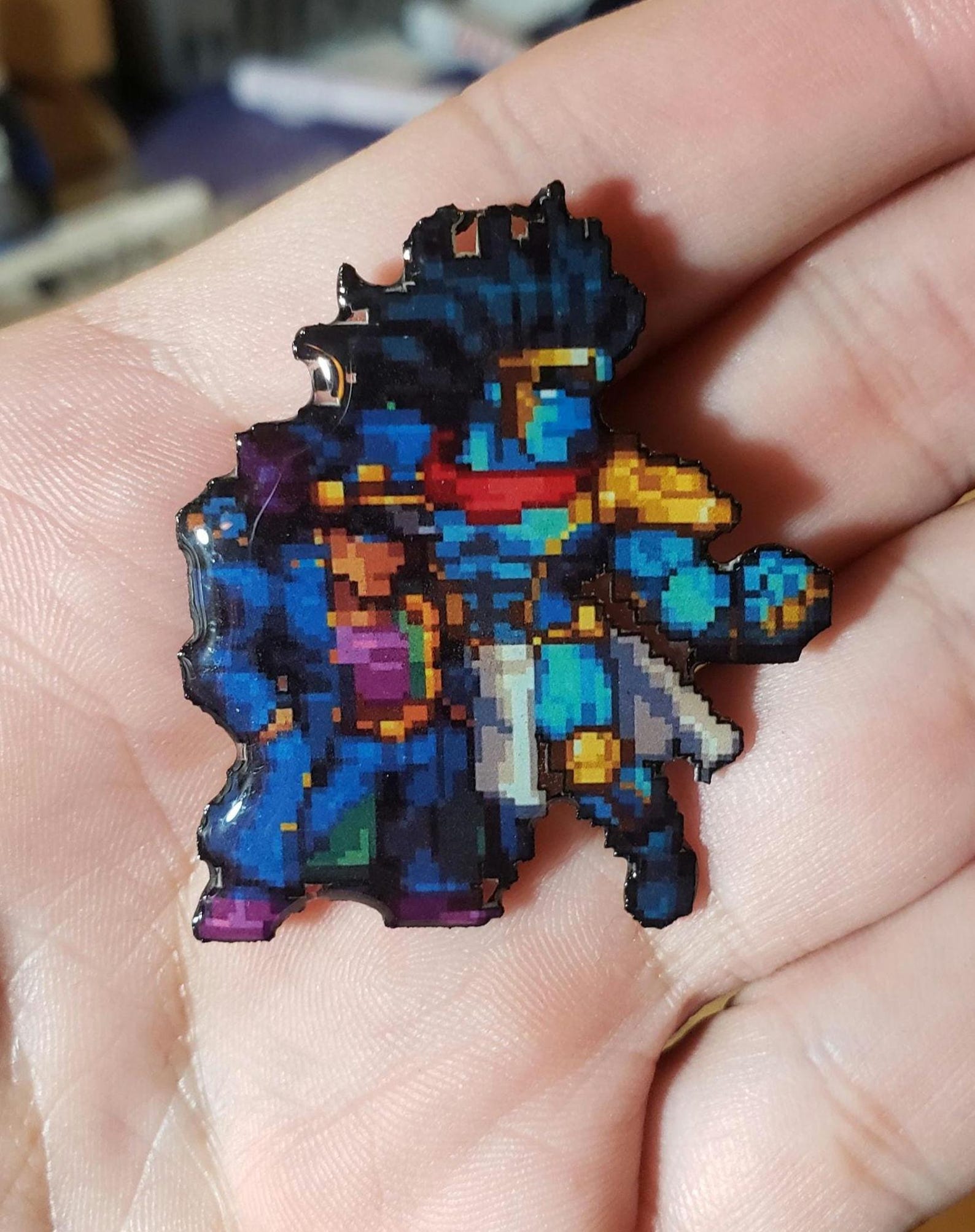Jojo's Bizarre Adventure, Jotaro Kujo, Star Platinum, Pin, Pixelated. - Etsy