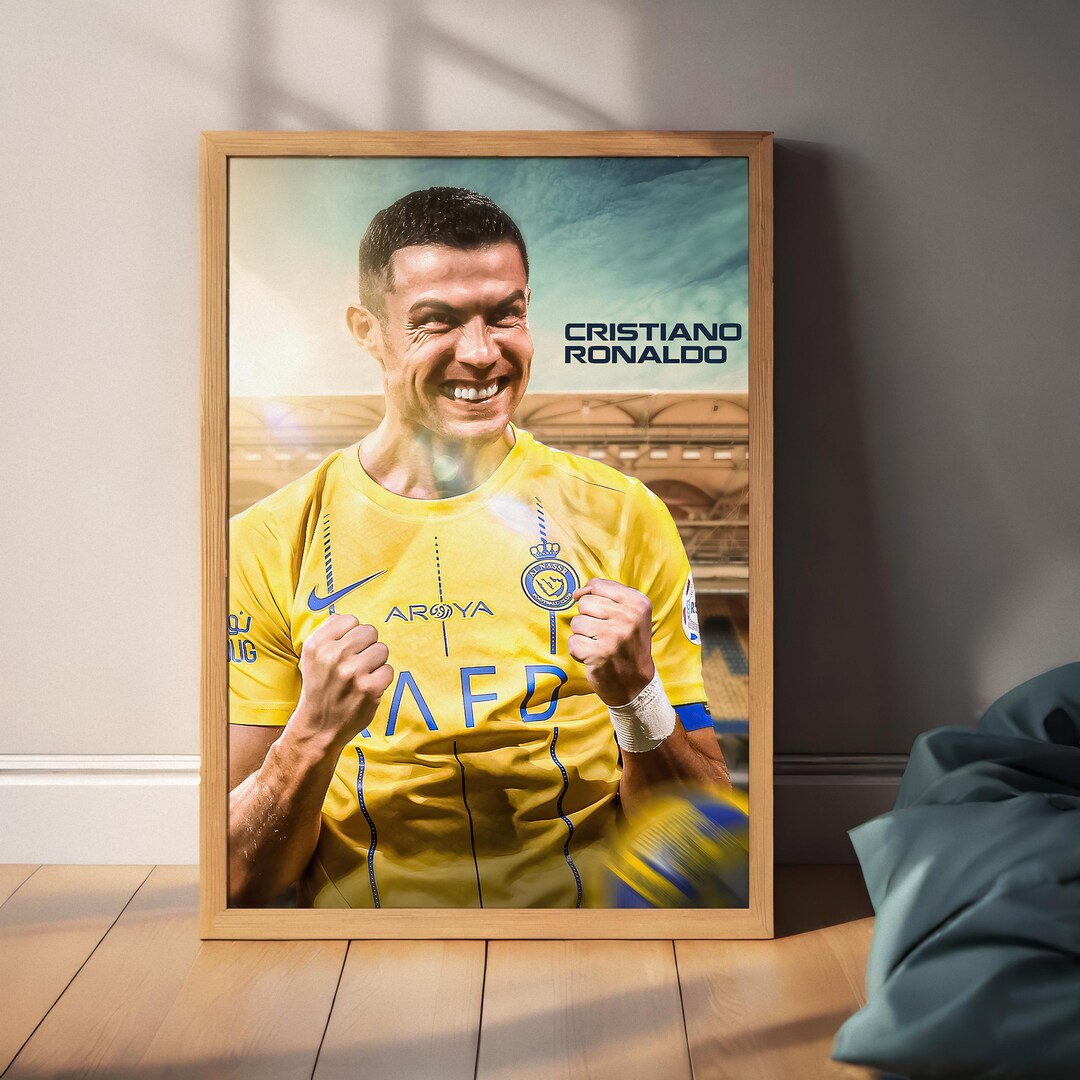Cristiano Ronaldo Poster, Ronaldo Football Print, Sports Poster ...