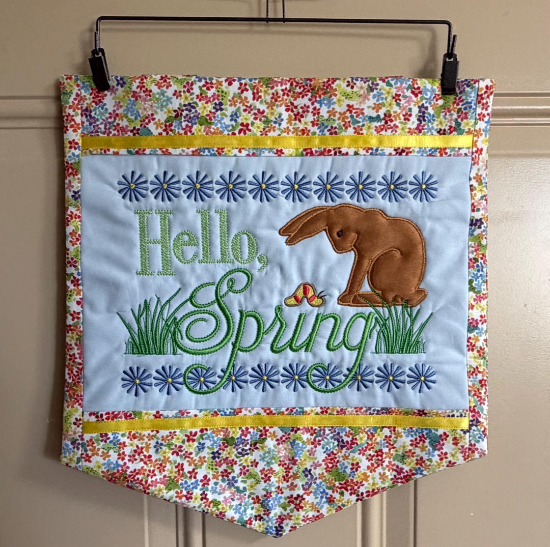 Hello Spring Banner - Etsy