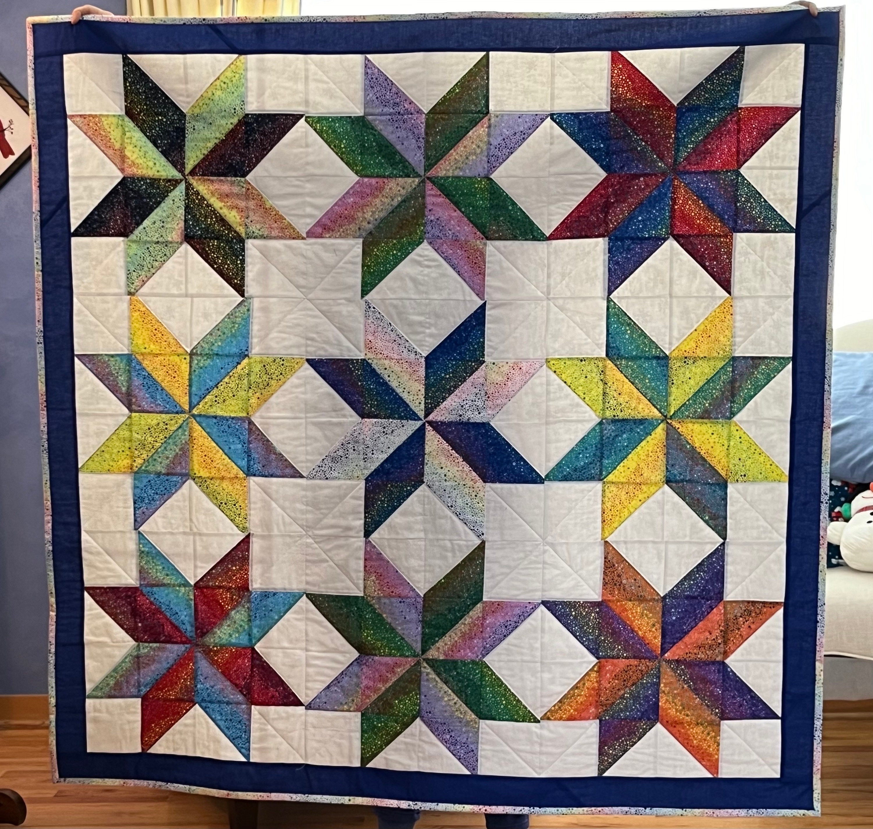 Bubble up Lemon Star Lap Quilt - Etsy