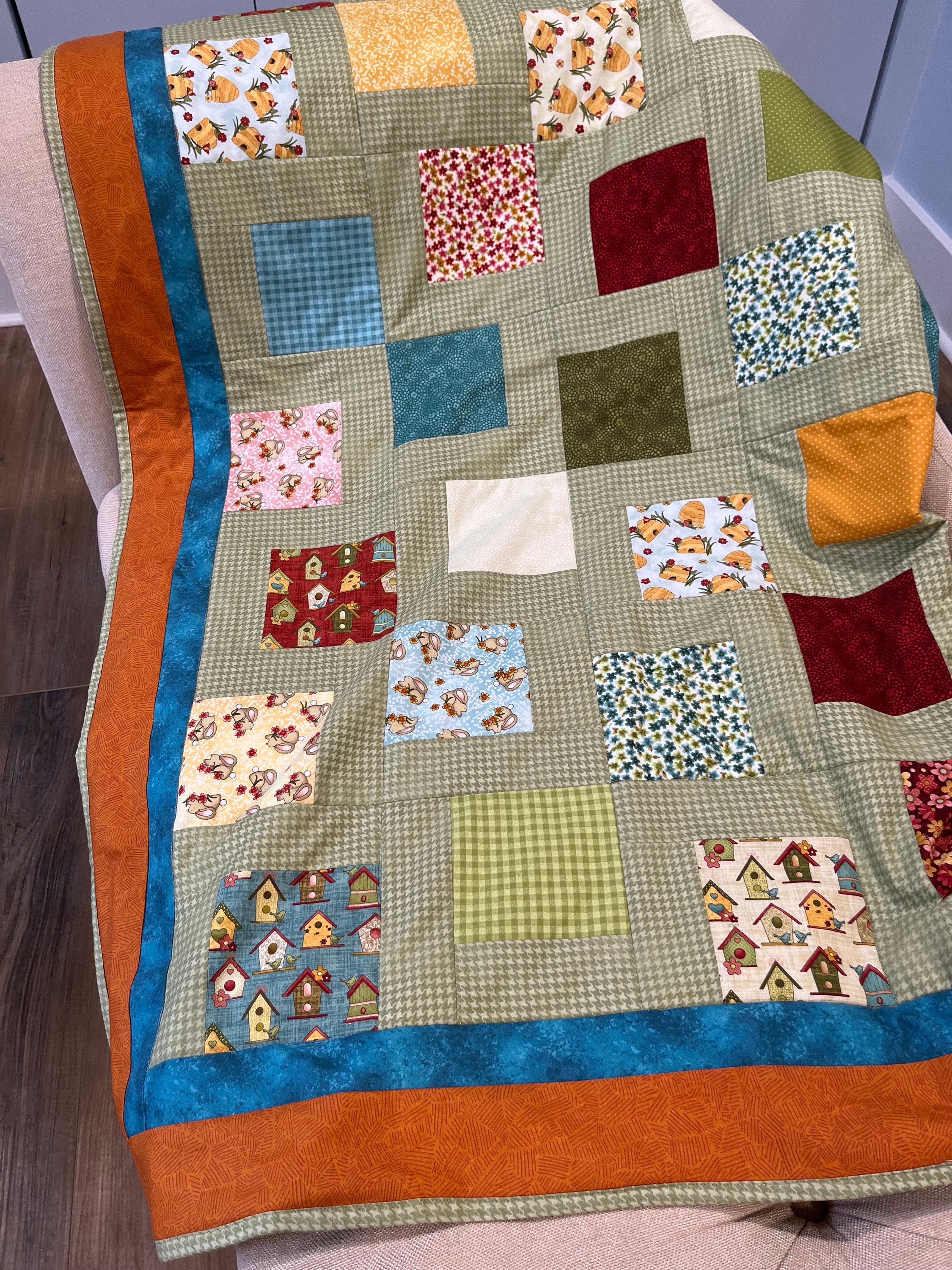 Salt Water Taffy Lap Quilt - Etsy