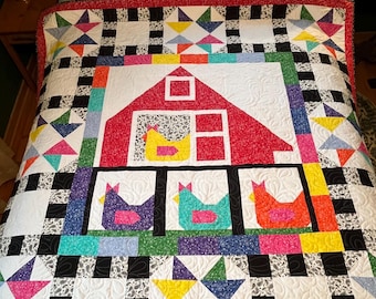 Funky Chicken Quilt Kit - Etsy