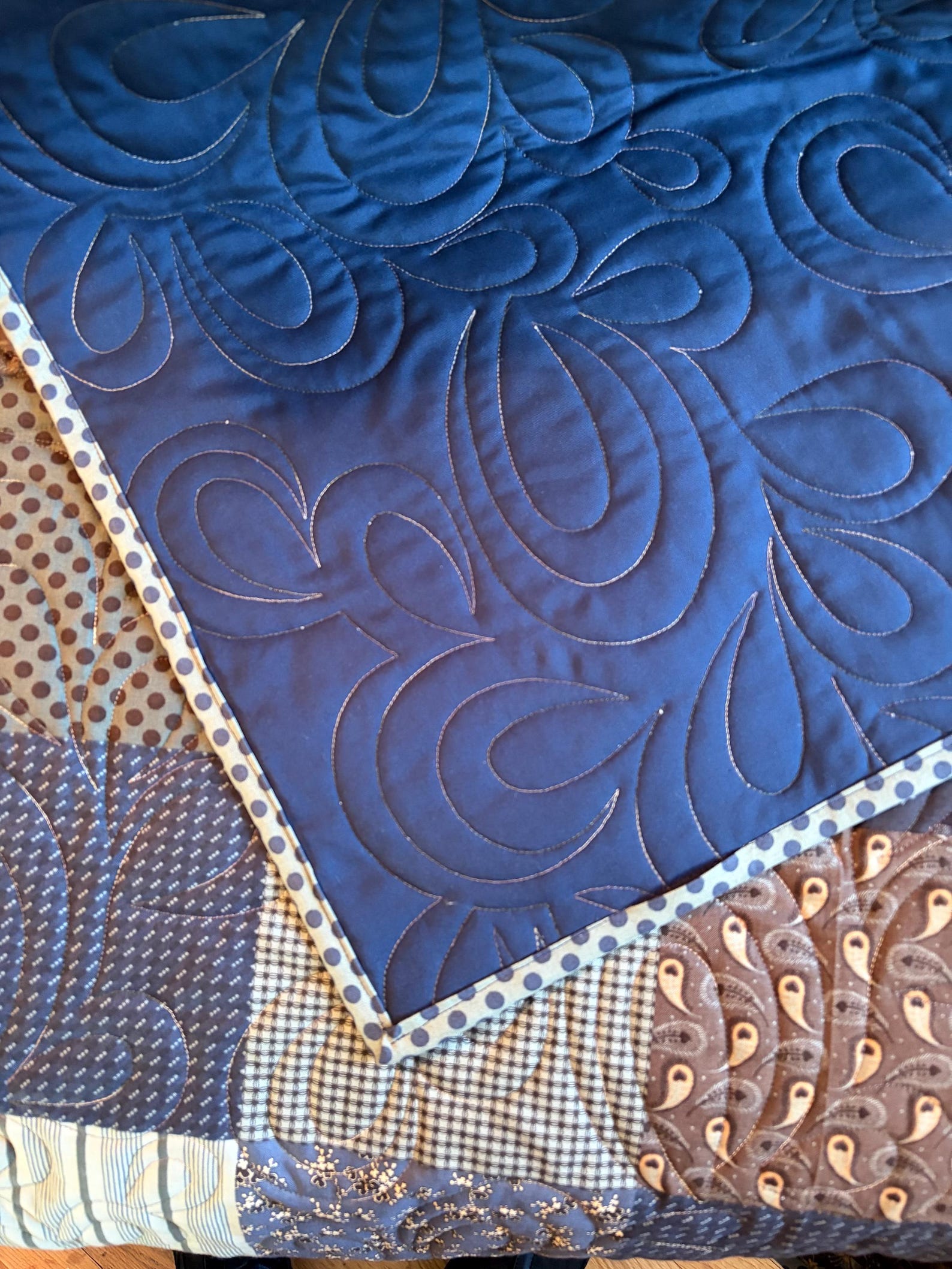 Blue Squares Lap Quilt - Etsy
