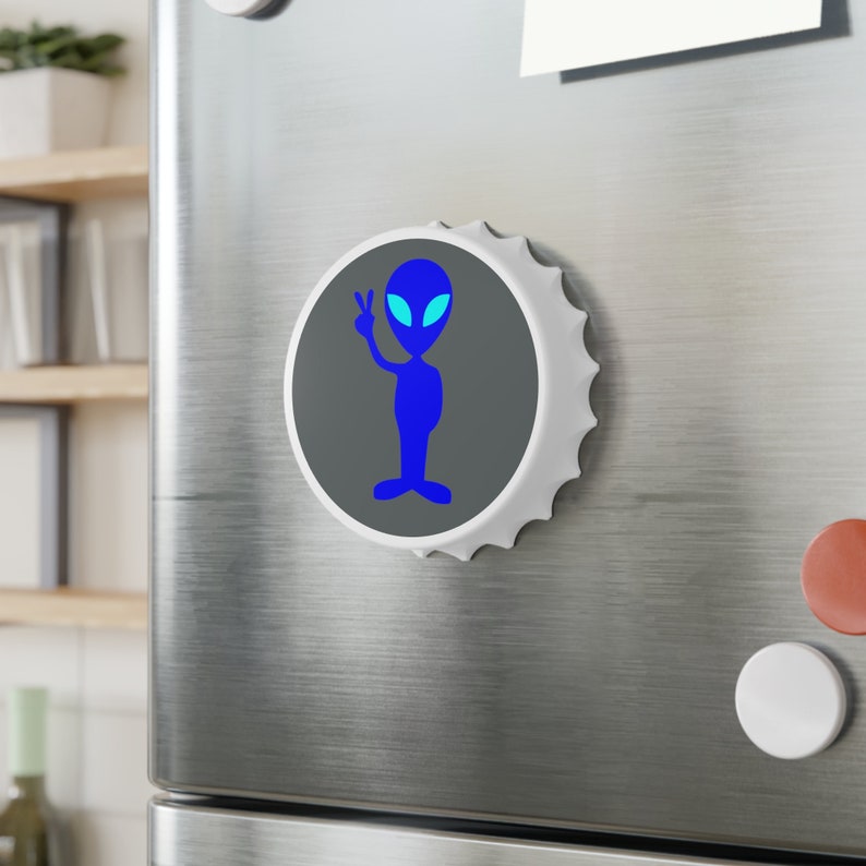 Blue Alien Bottle Opener - Etsy