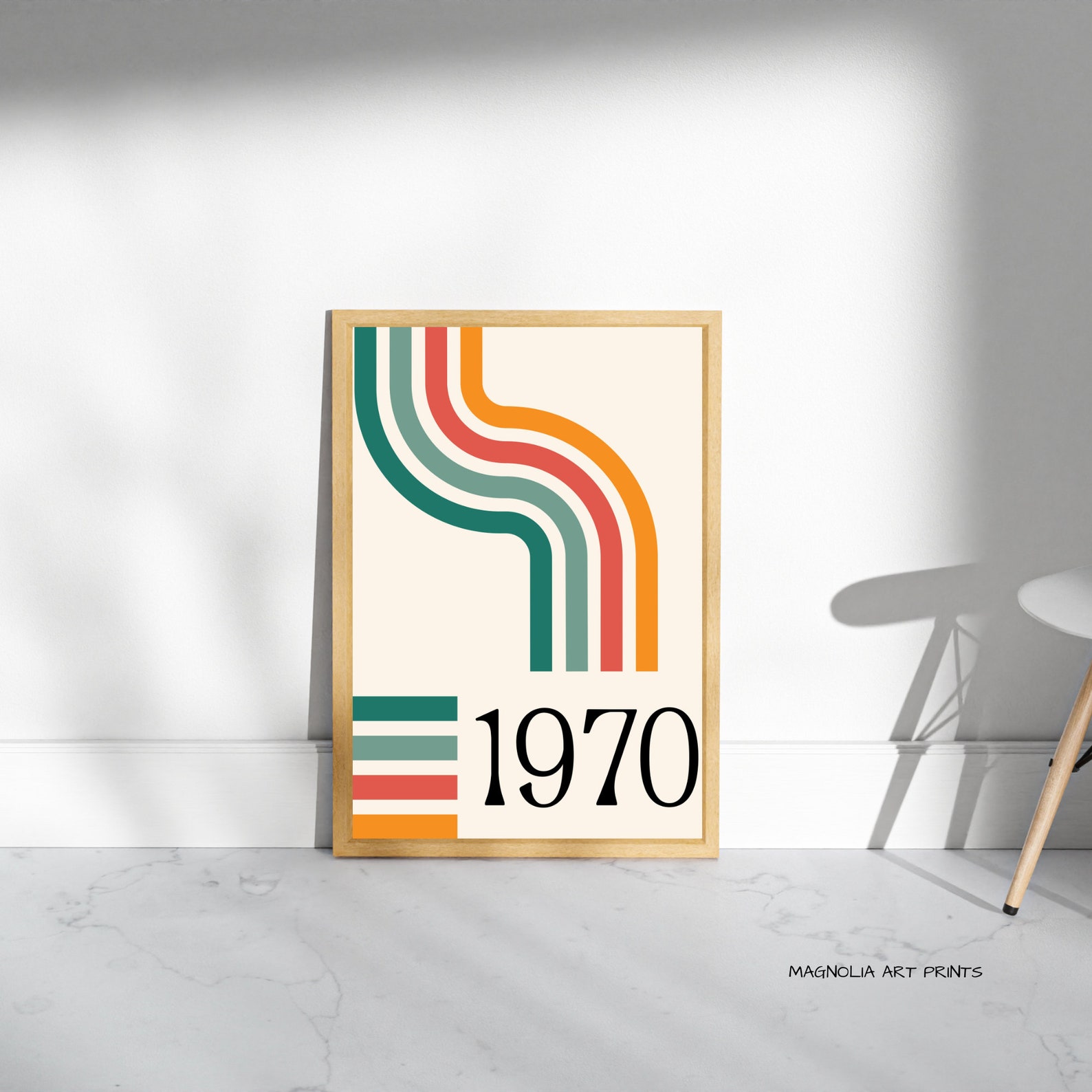Retro 70s Wall Art Set of 3, Trendy Retro Sunset Prints, Groovy Wall ...