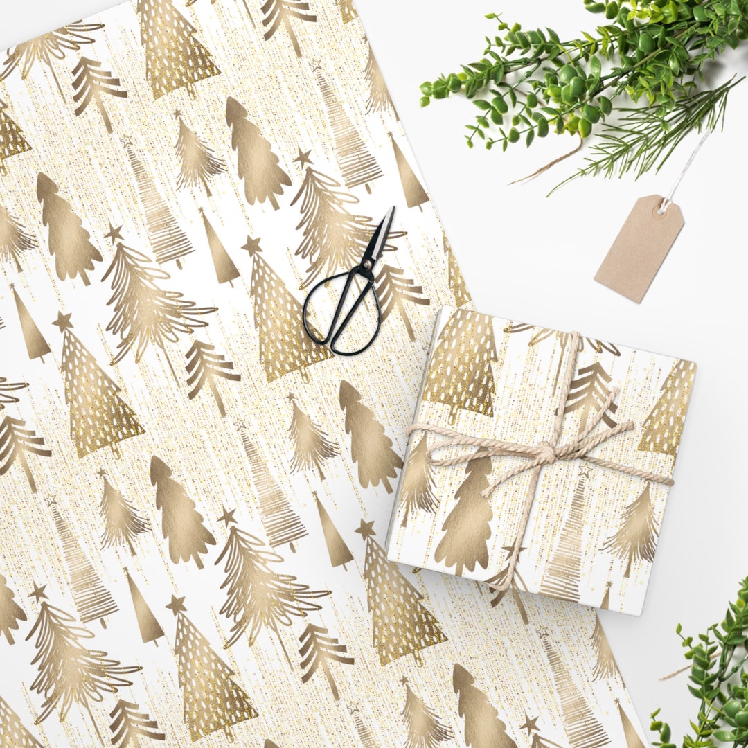 Metallic Rose Gold Wrapping Paper - Etsy