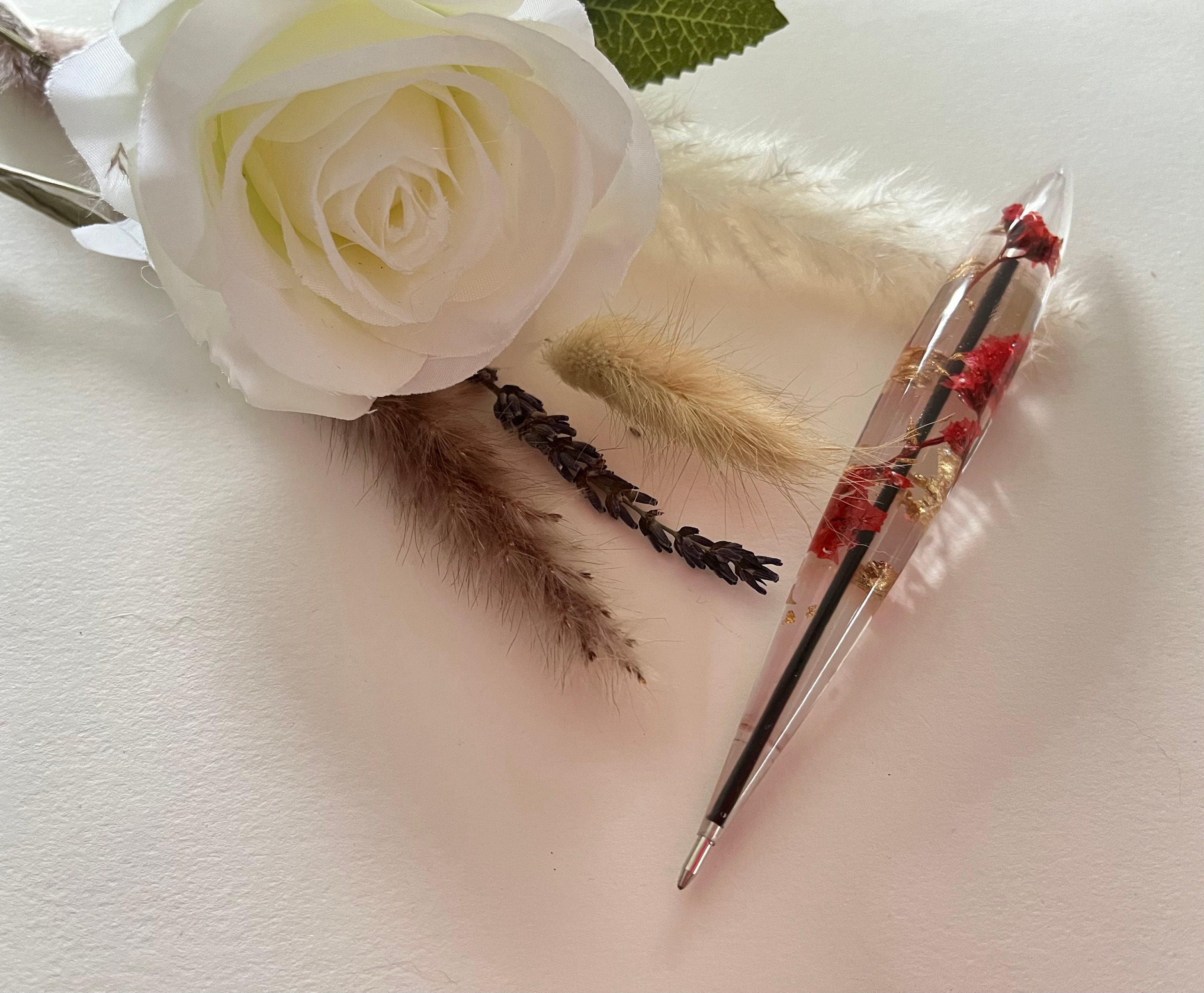 Unique Handmade Resin Pen, Resin Pen, Dried Floral Pen, Resin Pen Set ...
