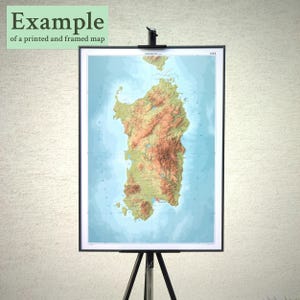 Azores Map Print (açores) — 2nd Edition Decorative Topographic Map ...