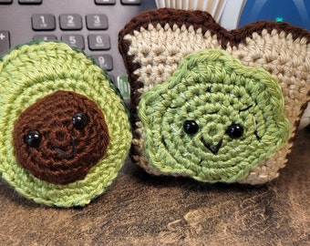 Crochet Avocado Toast Amigurumi - Etsy