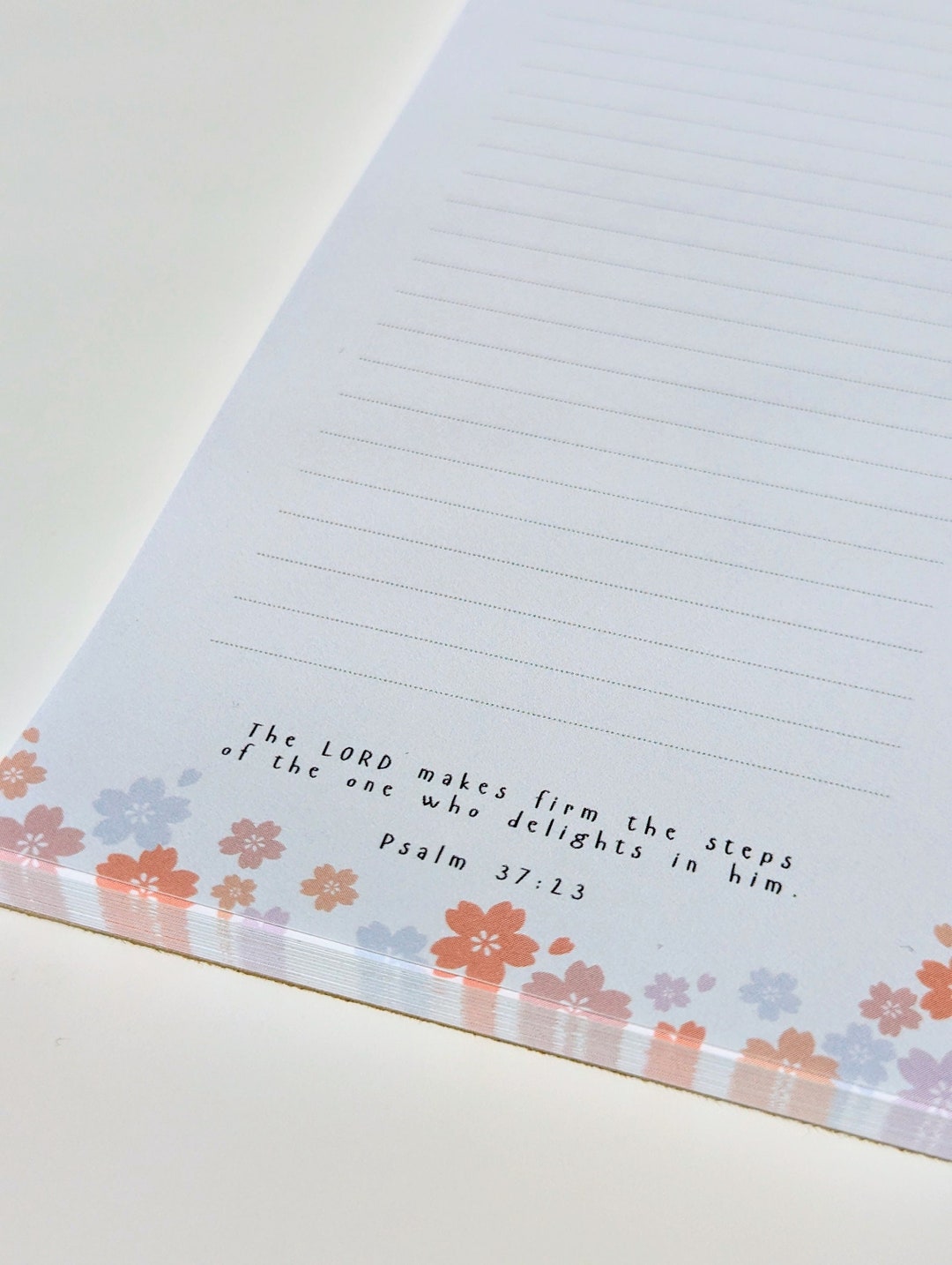 Christian Notepad Bible Verse Notepad Lined Notepad Psalms Bible Quote ...