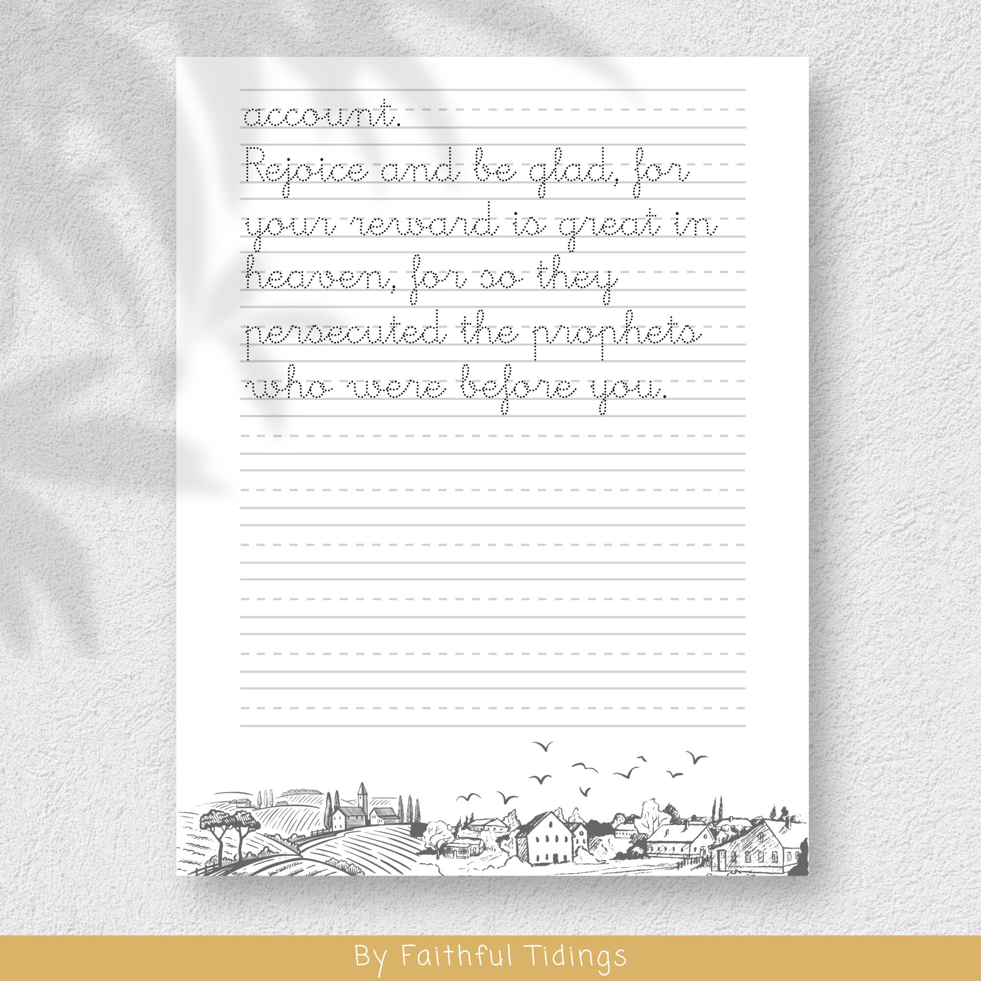 Printable Bible Verses Copywork | the Beatitudes Matthew 5:3-12 ESV ...