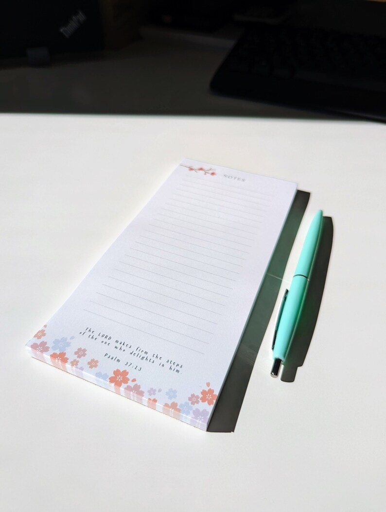 Christian Notepad Bible Verse Notepad Lined Notepad Psalms Bible Quote ...