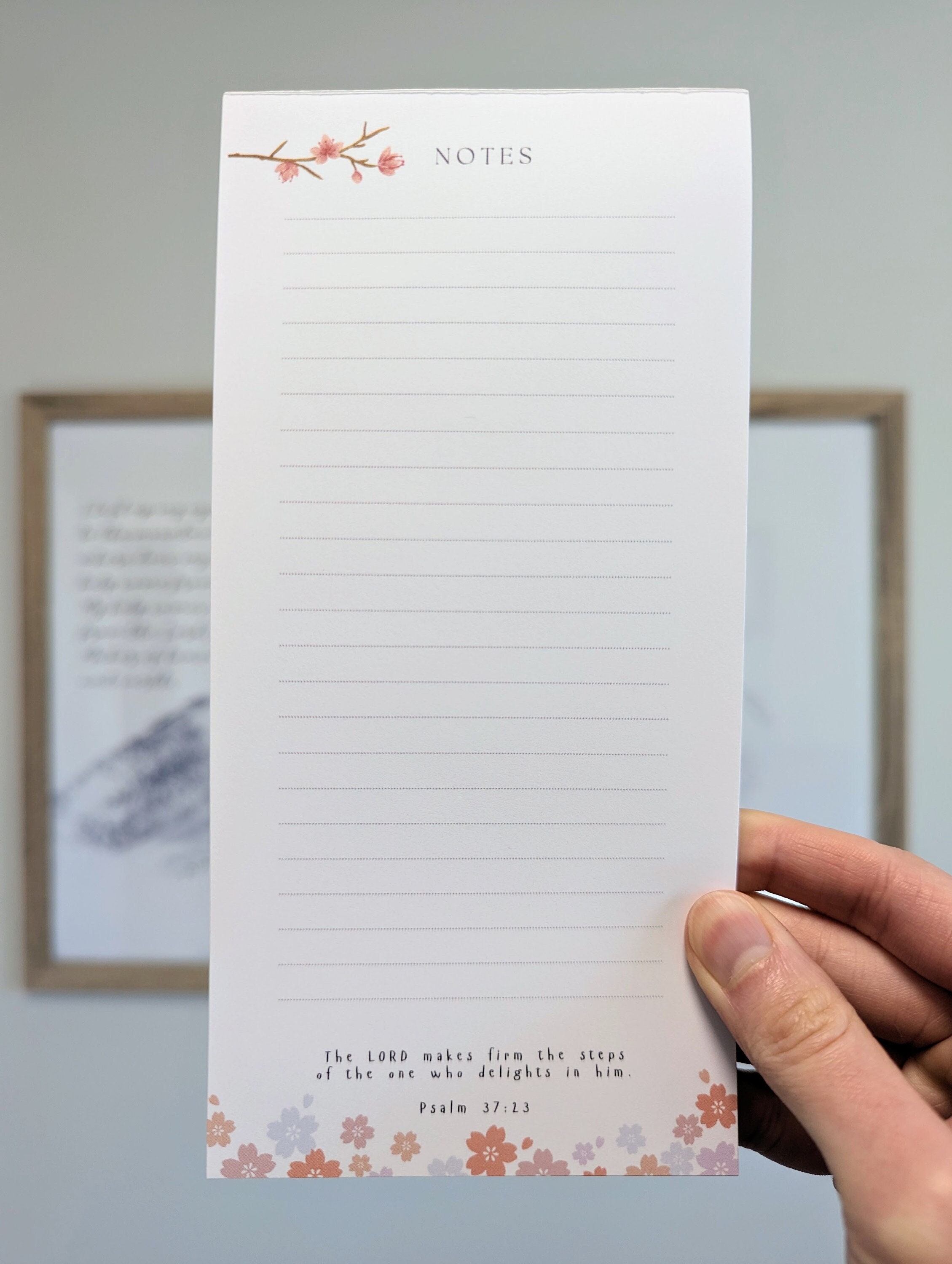 Christian Notepad Bible Verse Notepad Lined Notepad Psalms Bible Quote ...