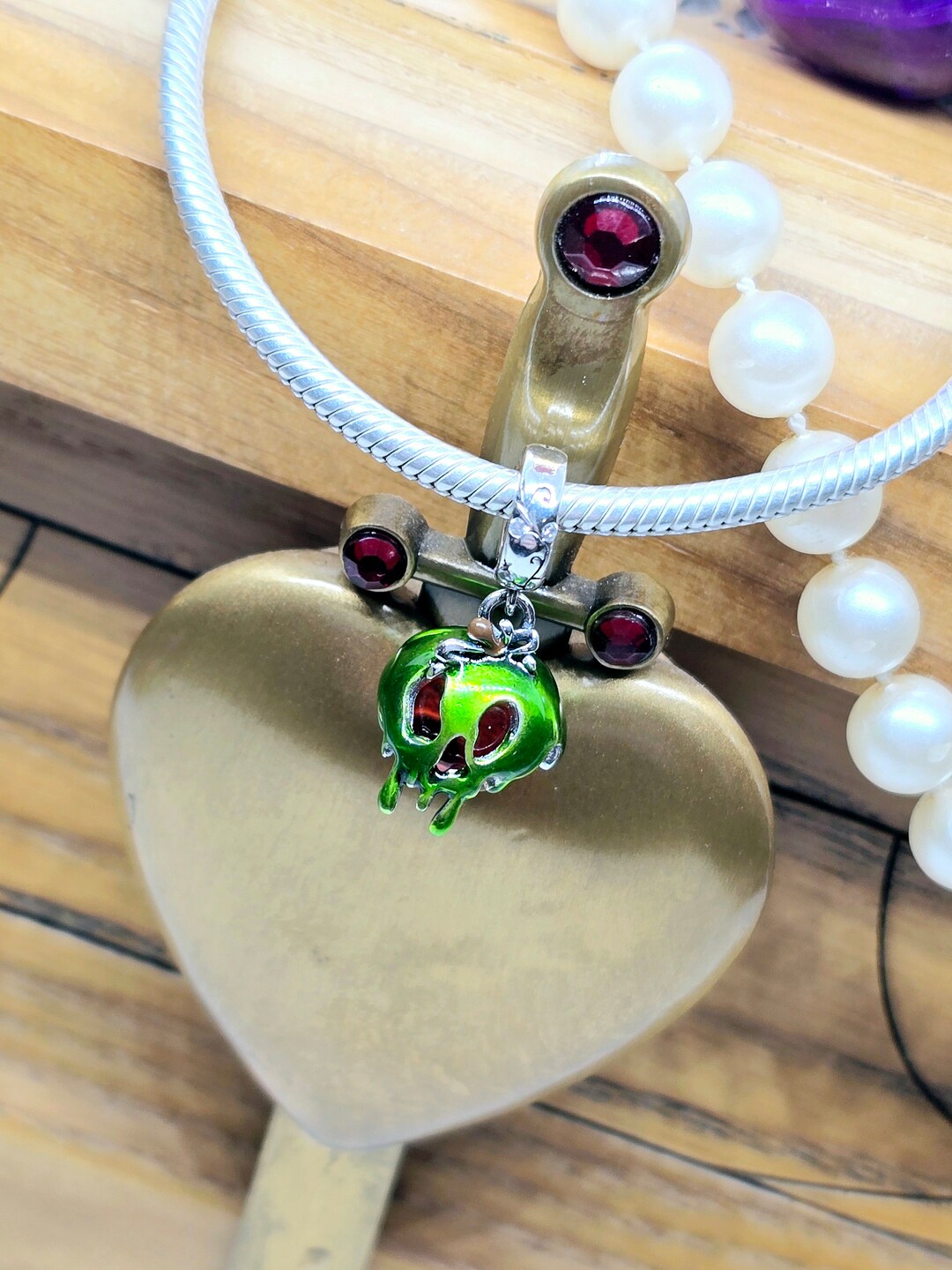 Poison Apple /evil Queen /disney Inspired Charm/s925 - Etsy