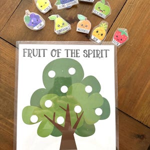 Fruit of the Spirit Kid’s Activity KJV Craft Page Sunday School Page ...