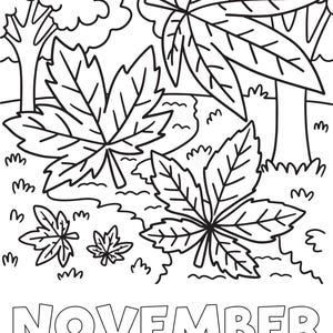 Thanksgiving Coloring Sheets Printables Fall Kid’s Activity Craft Paper ...