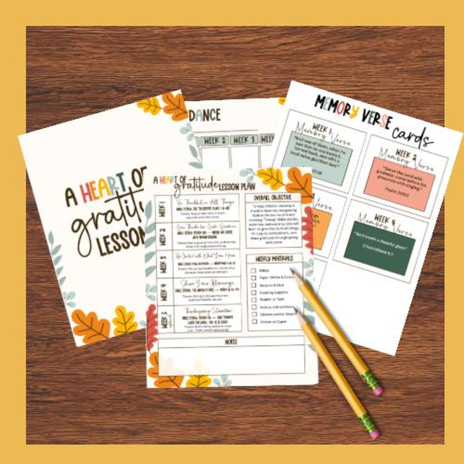 Thankful Heart Gratitude 5 Week Sunday School Curriculum | Thanksgiving ...