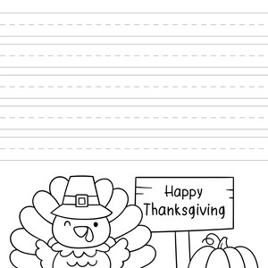 Thanksgiving Coloring Sheets Printables Fall Kid’s Activity Craft Paper ...