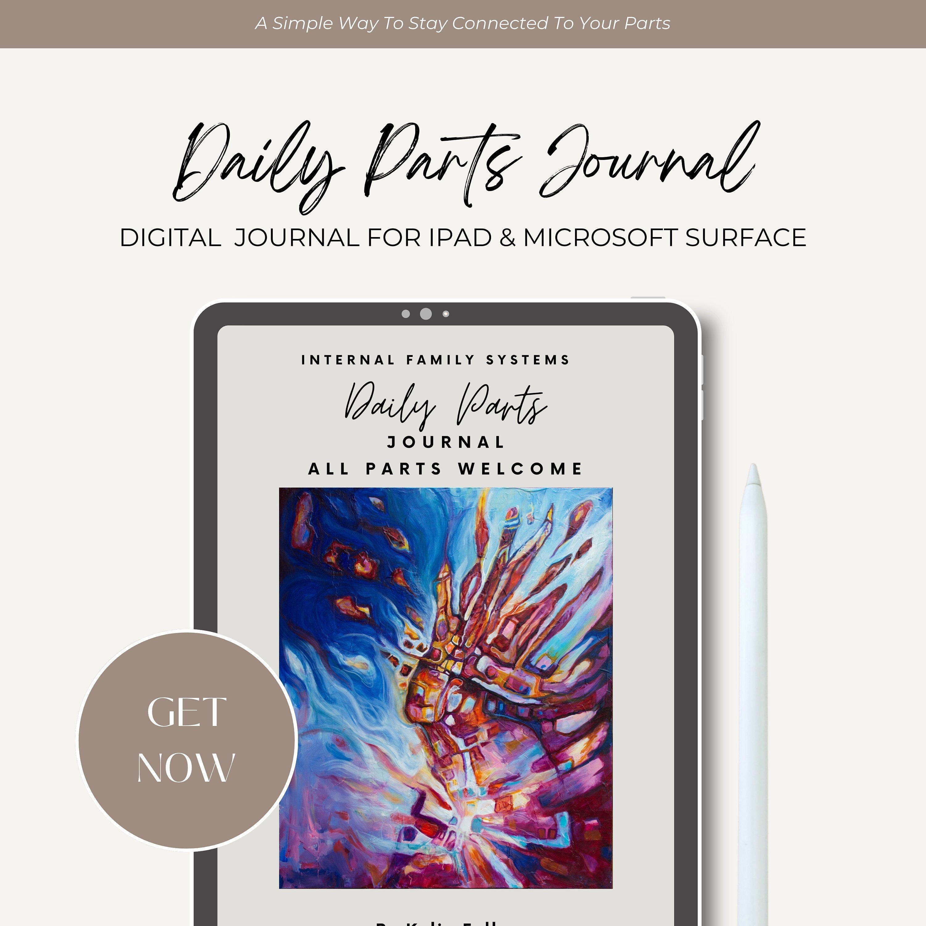 IPad Internal Family Systems Daily Parts Journal- Ipad/microsoft Pencil ...