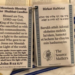 Messianic Shabbat Extension Ring Blessings for You: English, Hebrew ...