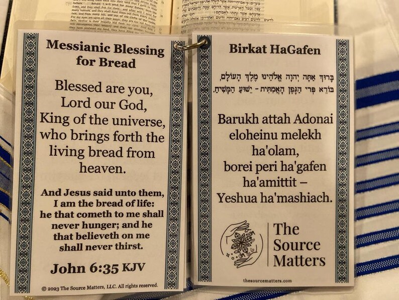 Messianic Shabbat Extension Ring Blessings for You: English, Hebrew ...