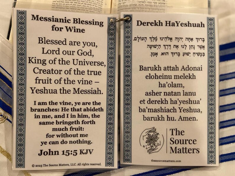 Messianic Shabbat Extension Ring Blessings for You: English, Hebrew ...