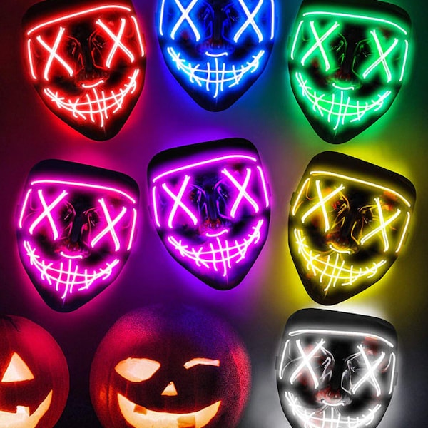 Masks Neon Light - Etsy